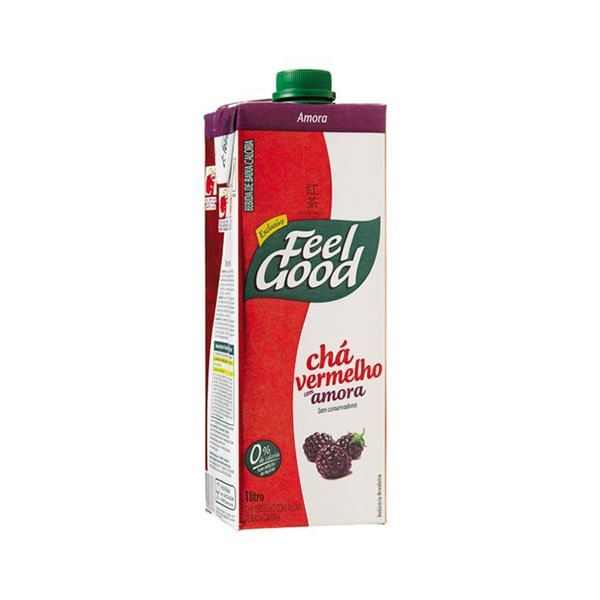 Chá Vermelho com Amora FEEL GOOD Caixa 1l - patiogourmet