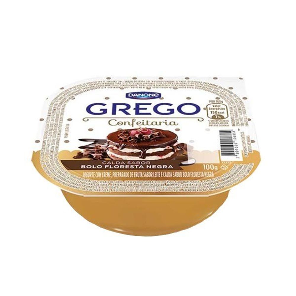 Iogurte Grego DANONE Floresta Negra Pote 100g - patiogourmet