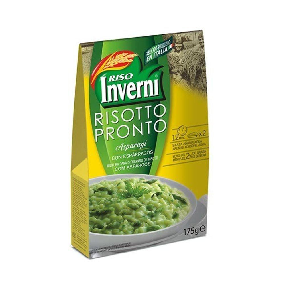 Risotto Pronto RISO INVERNI Asparagi Caixa 175g - patiogourmet