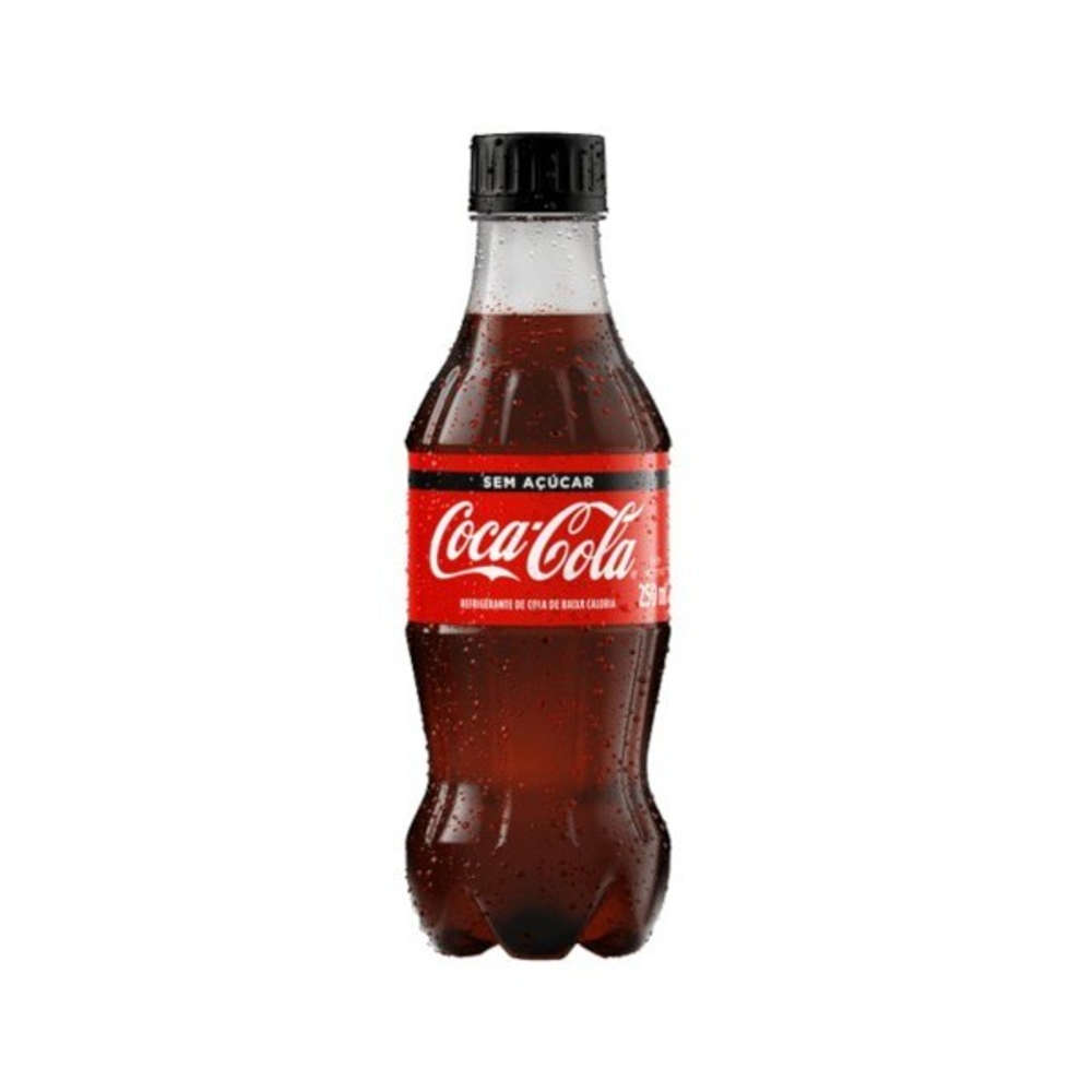 Refrigerante COCA-COLA ZERO Garrafa 250ml - patiogourmet
