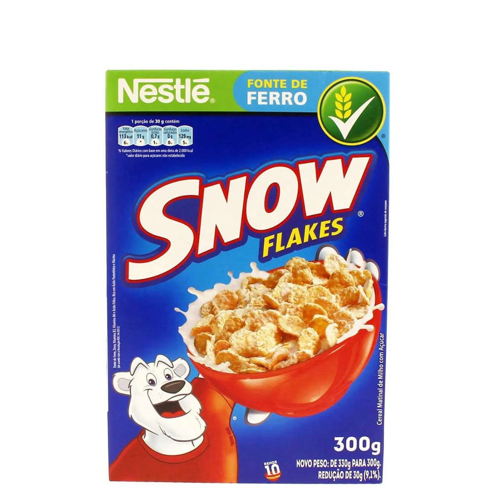 Cereal Matinal Snow Flakes NESTLÉ Caixa 300g - mercantilnovaera