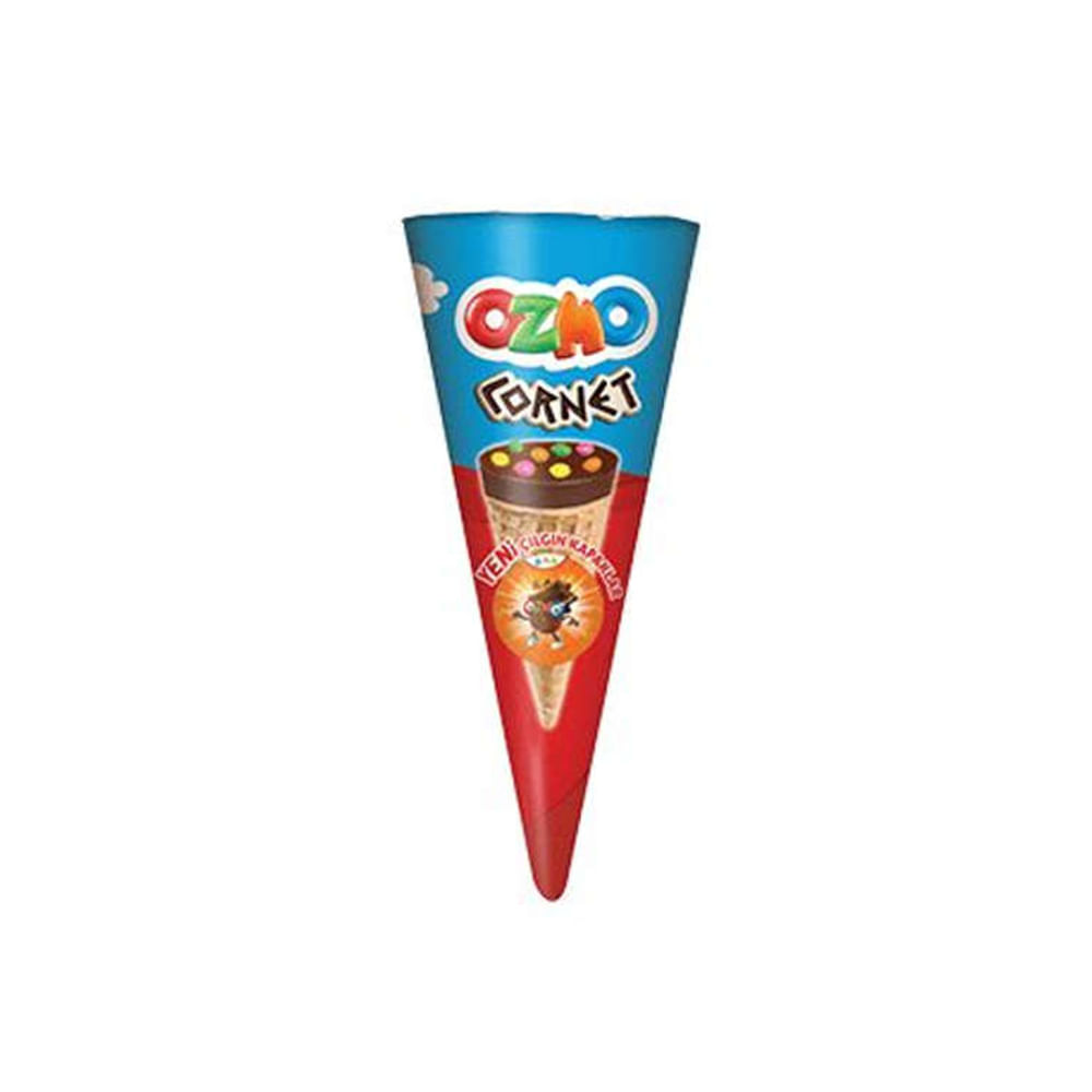 Biscoito Wafer Chocolate com Creme de Avelã OZMO Cornet 25g - patiogourmet