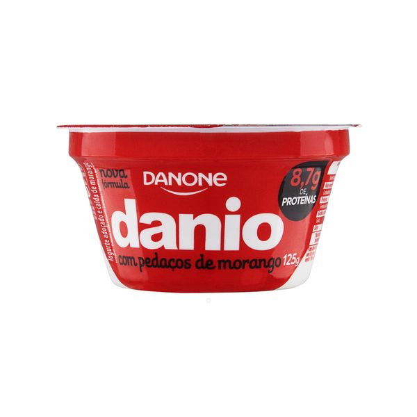 Iogurte DANIO DANONE 8.7G de Proteína Morango Pote 125g - patiogourmet