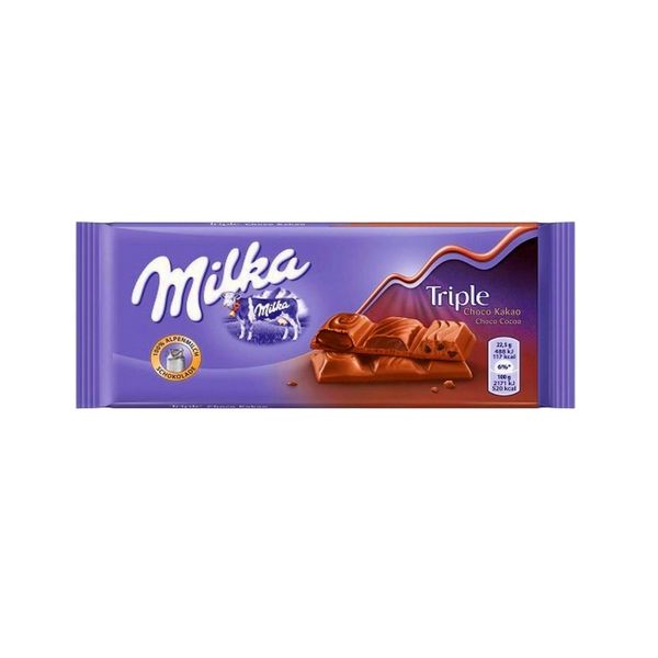 Chocolate MILKA Triple Cocoa Tablete 90g - patiogourmet
