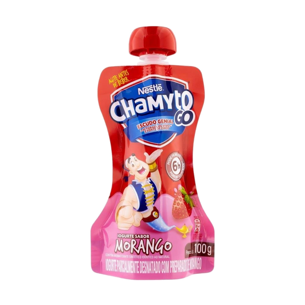 Iogurte Chamyto Go Nestle Morango Garrafinha 100g - patiogourmet