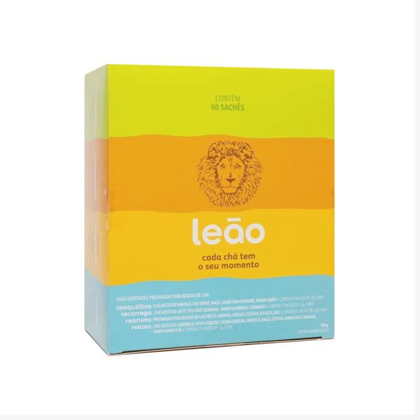 Chá LEÃO Sabores Mistos Caixa 60un - patiogourmet