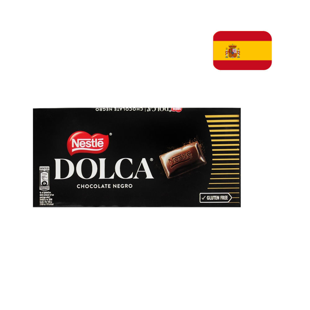 Chocolate Negro Gluten Free NESTLÉ Dolca Tablete 100g - patiogourmet