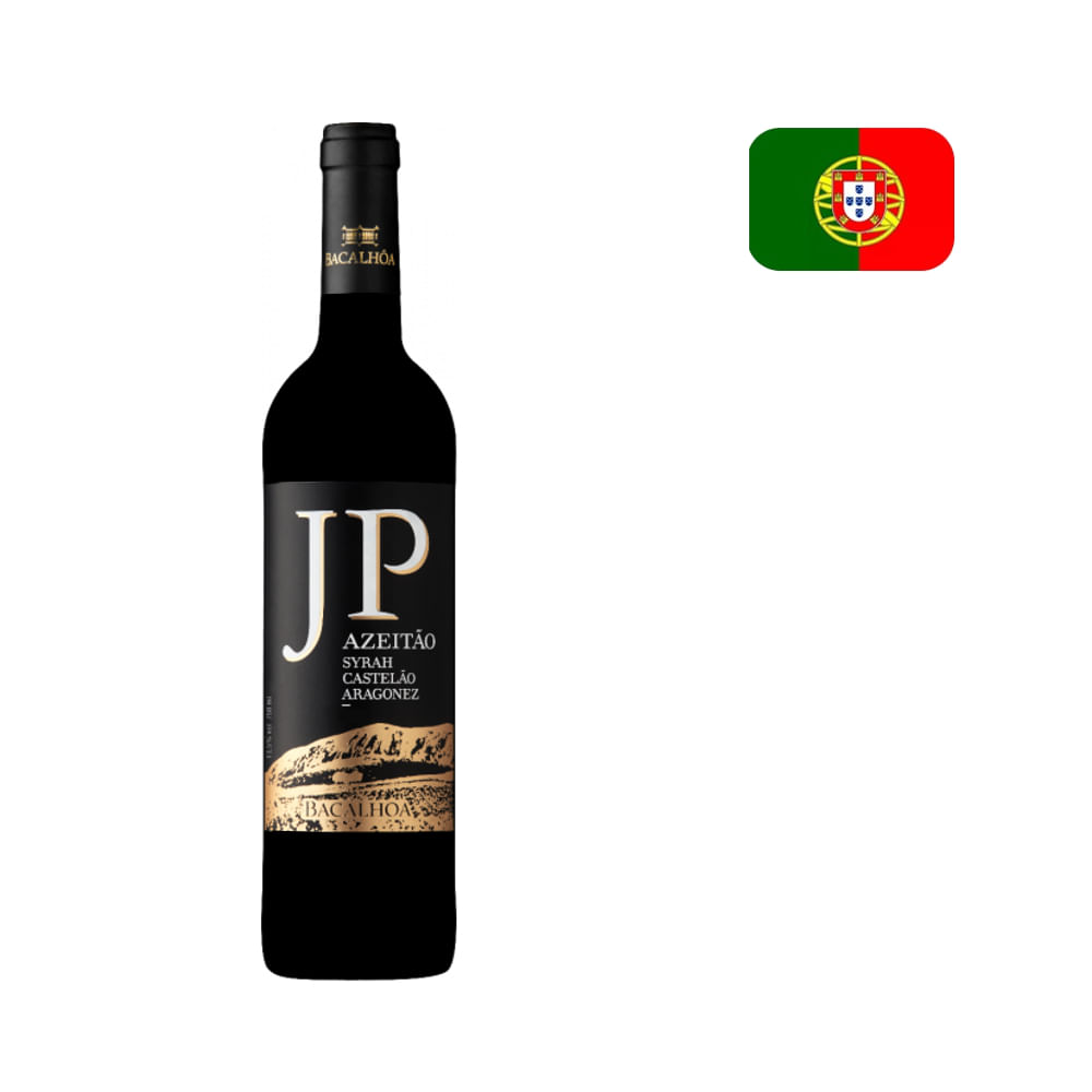 Vinho Tinto Português BACALHÔA JP Azeitão Garrafa 750ml - patiogourmet