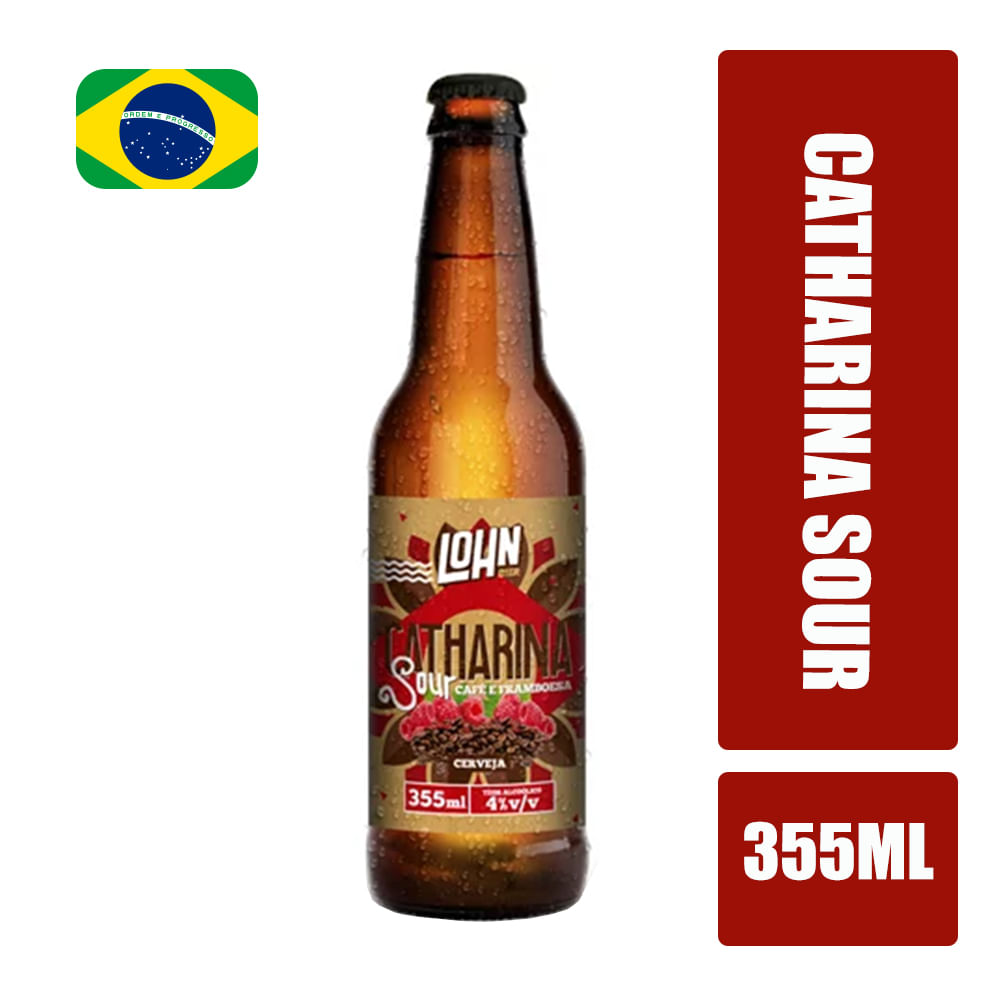 Cerveja Catharina Sour LOHN Bier com Café & Framboesa Long Leck 355ml ...