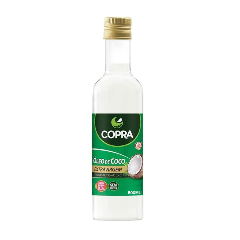 Óleo de Coco COPRA Extra Virgem Garrafa 500ml - patiogourmet