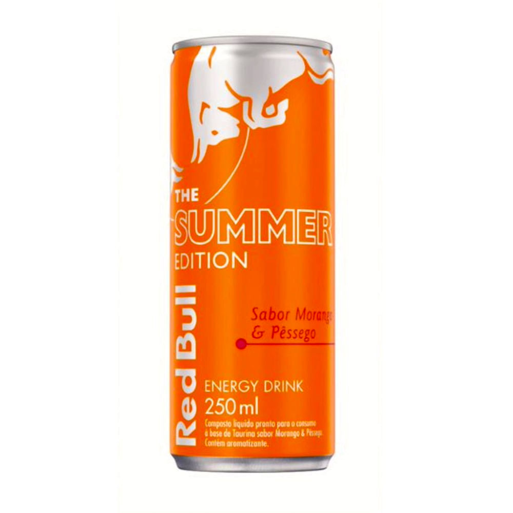 Energético RED BULL Energy Drink Morango & Pêssego Lata 250ml ...