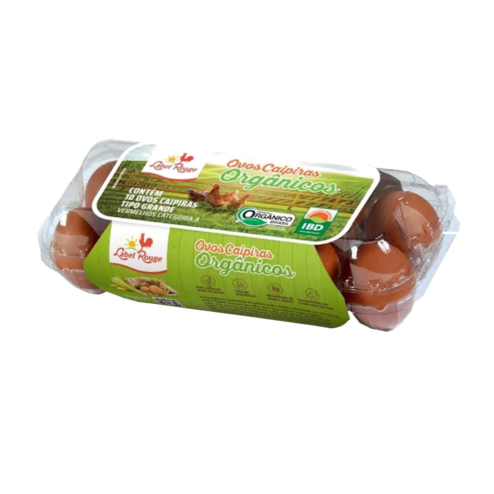Ovos Caipira LABEL ROUGE Orgânico Contém 10 Unidades - patiogourmet