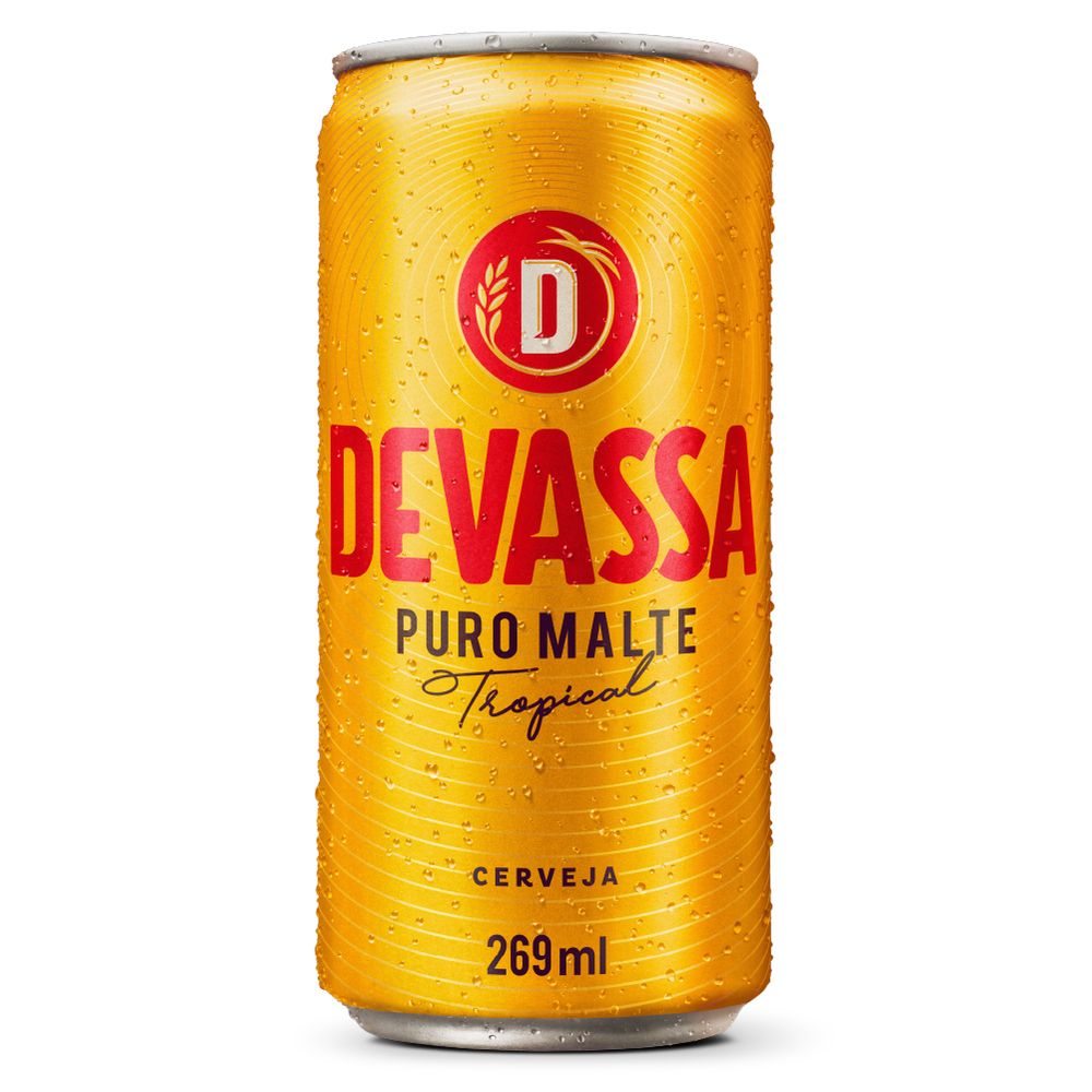 Cerveja DEVASSA Tropical Puro Malte Lata 269ml - mercantilnovaera