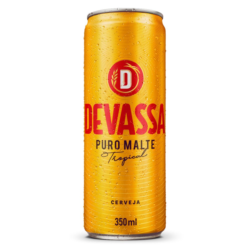 Cerveja DEVASSA Tropical Puro Malte Lata 350ml - mercantilnovaera