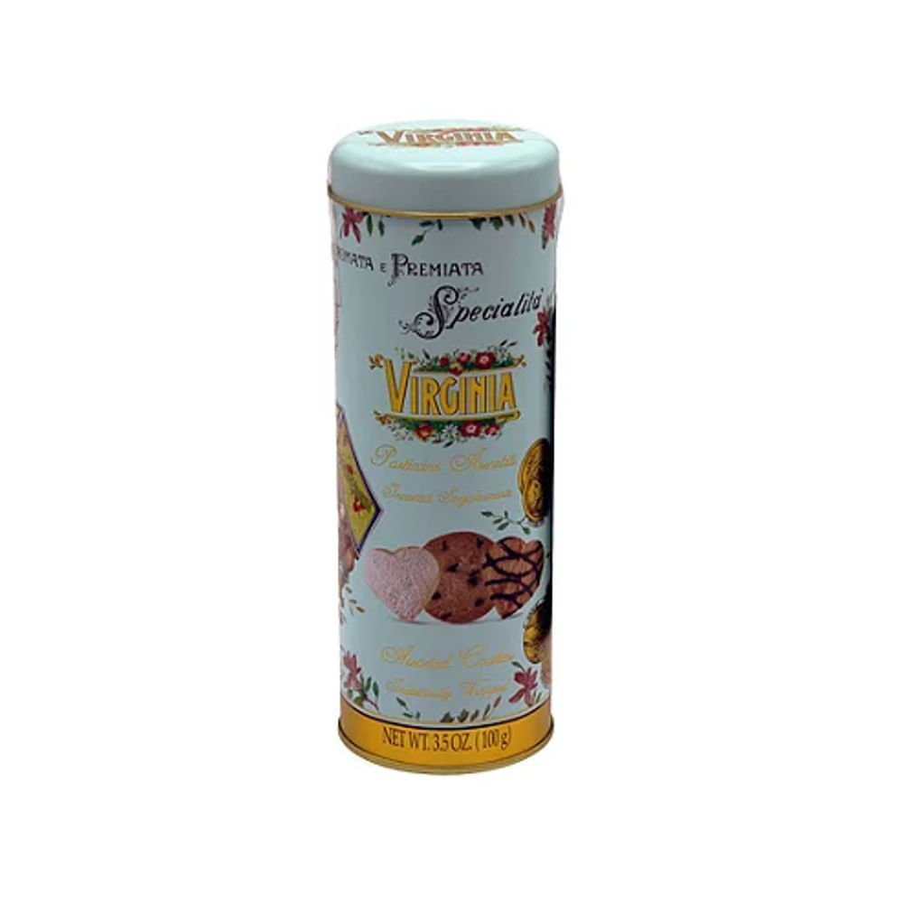 Biscoito Amaretti Vurginia Mix Fino Lata 100g - patiogourmet